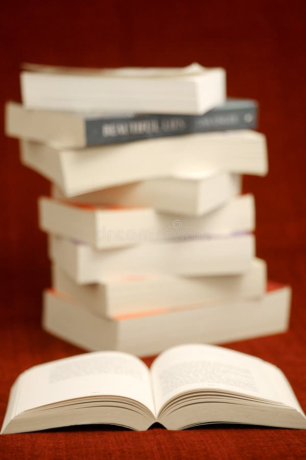 Novel Stack stock image. Image of open, paper, still, background - 4274681