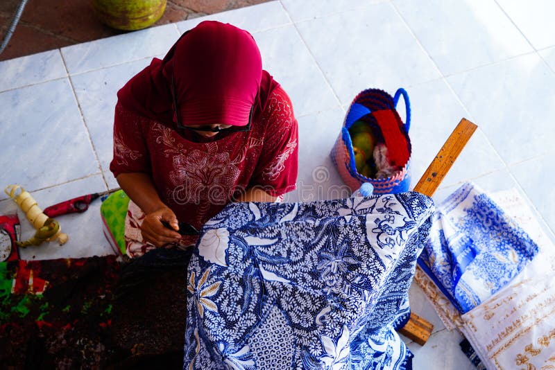 November 5, 2022 Batik Painting Process in Lasem, Central Java ...