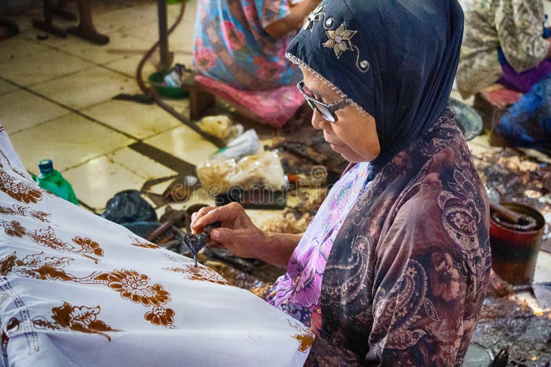 November 5, 2022 Batik Painting Process in Lasem, Central Java ...