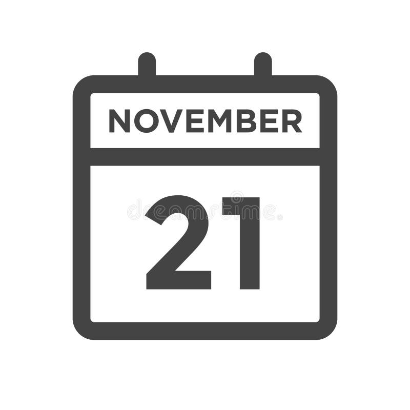 November 21 Calendar Day or Calender Date for Deadlines or Appointment ...