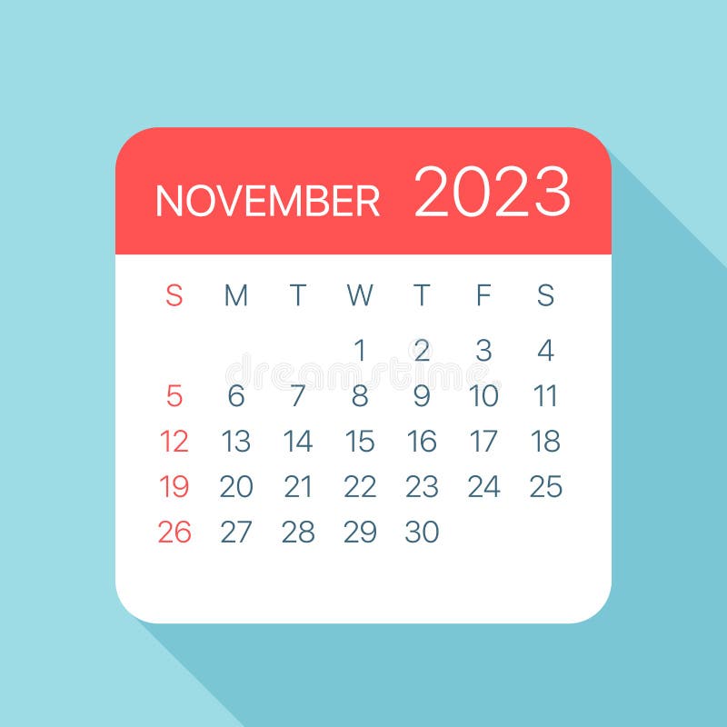 November 2023 Calendar Stock Illustrations – 6,650 November 2023 ...