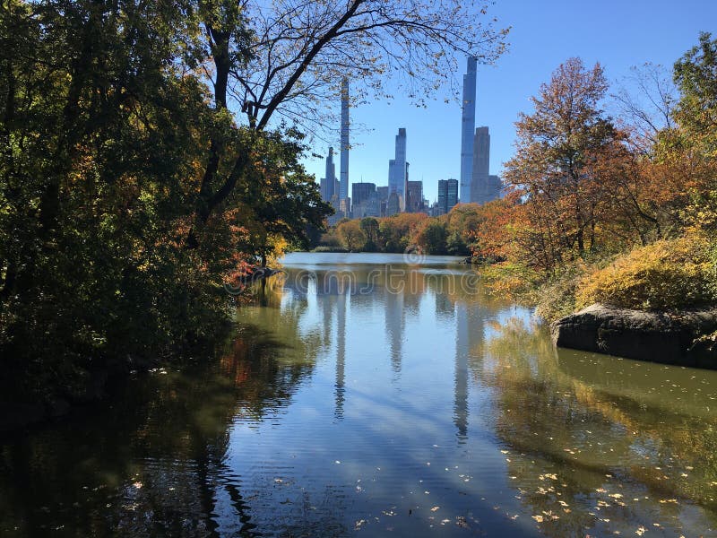 November at Central Park in Manhattan, New York, NY. Stock Photo ...