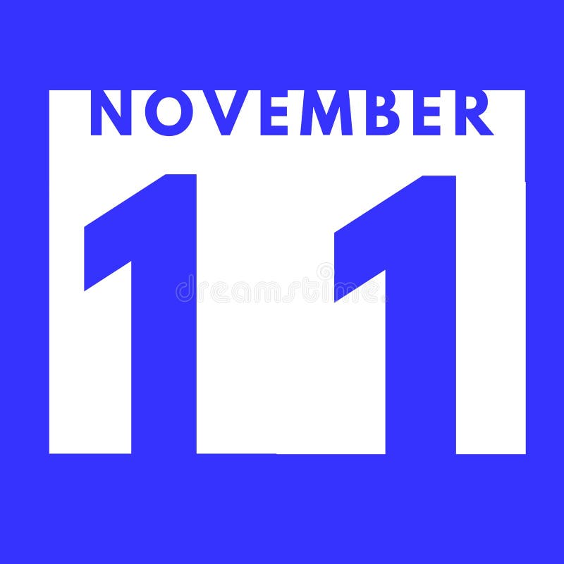 November 11 . Flat Modern daily Calendar Icon .date ,day, Month Stock ...