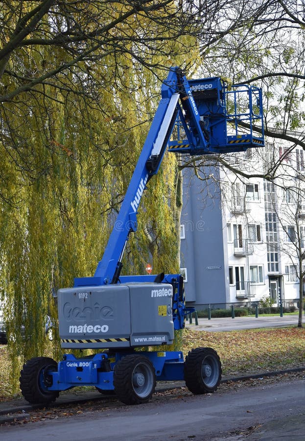 A Mobile Elevating Work Platform. Editorial Stock Image - Image of ...
