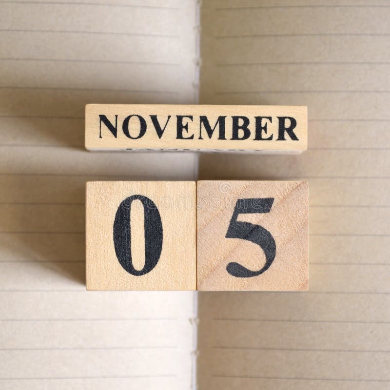 November 05, Icon Design with Number Cube. Stock Photo - Image of 2036 ...