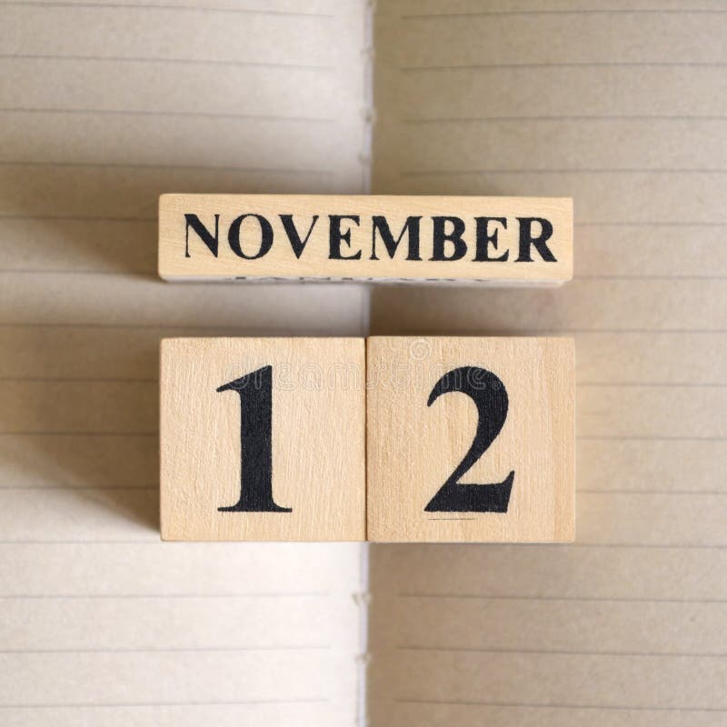 November 12, Icon Design with Number Cube. Stock Image - Image of 2022 ...