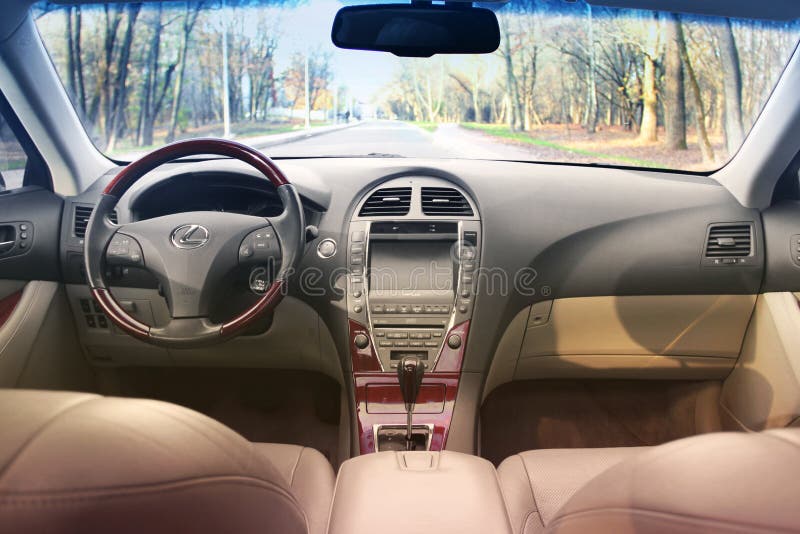 Kiev, Ukraine - November 5, 2018: Lexus Car Interior. Car Dashboard ...