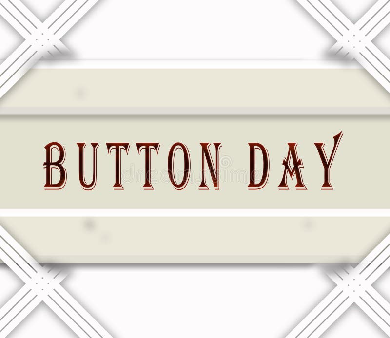 November Month, Day of November.Button Day, on White Background Stock ...