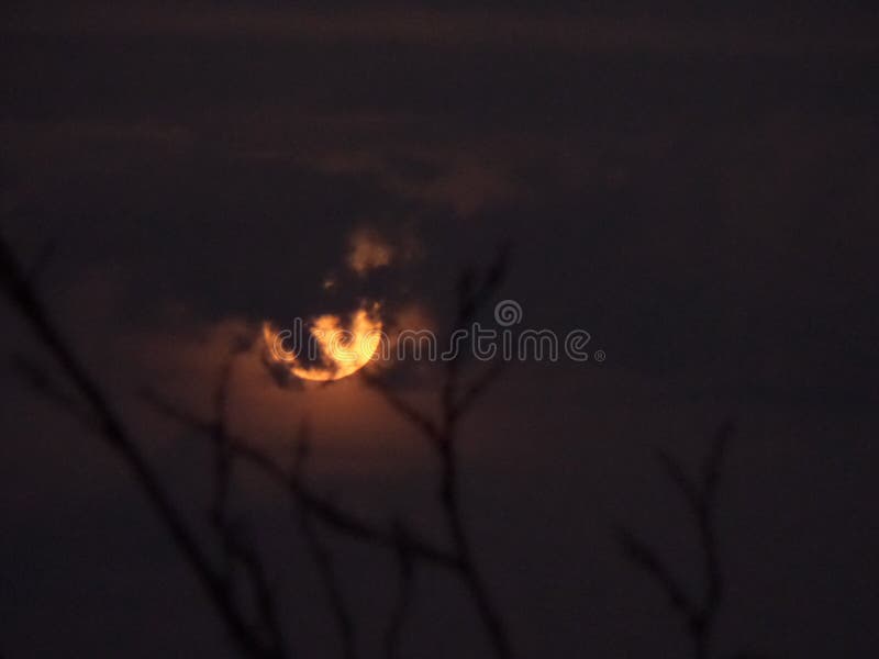 November moon stock photo. Image of beautiful, orange - 46493162