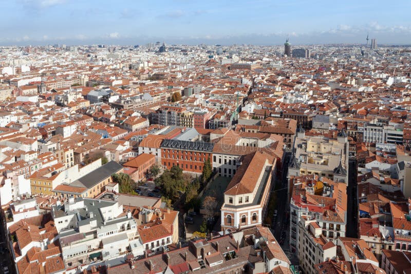 Panoramic View of Madrid, Spain. Editorial Photography - Image of ...