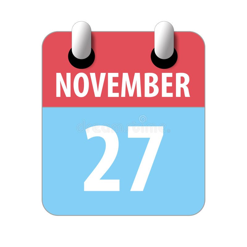 November 27th. Day 27 of Month,hand Hold Simple Calendar Icon with Date ... November 27th. Day 27 of Month,hand Hold Simple Calendar Icon with Date ...