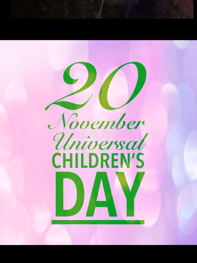 20 November Universal Children Day Stock Illustration - Illustration of ...