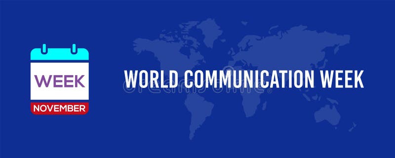 November World Communication Week Text Banner Design for Social Media ...