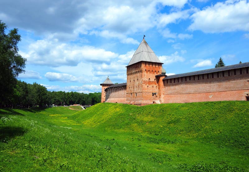 Novgorod Kremlin in Veliky Novgorod. Editorial Stock Image - Image of ...