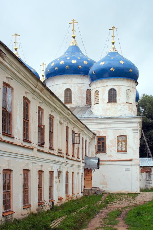 Novgorod, St. George Monastery Stock Photo - Image of religion, dome ...