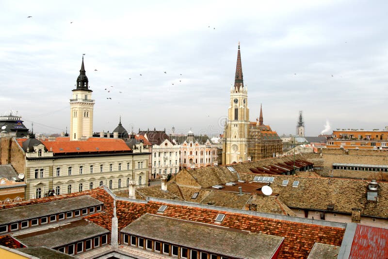 Novi Sad stock image. Image of wallpaper, architecture - 7360633
