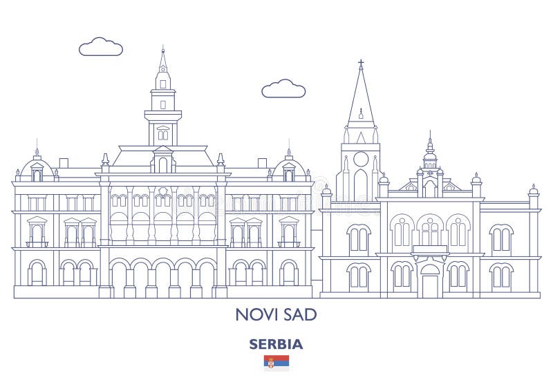 Novi Sad Skyline Stock Illustrations – 10 Novi Sad Skyline Stock ...