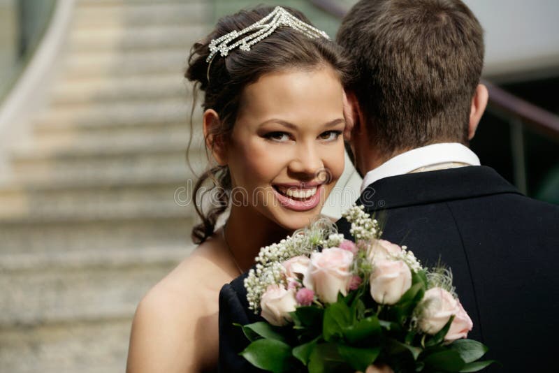 Novia y novio imagen de archivo. Imagen de hombres, novia - 4497541