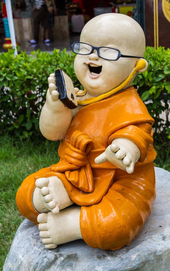 Novice with mobile in hand stock photo. Image of novice - 34359668