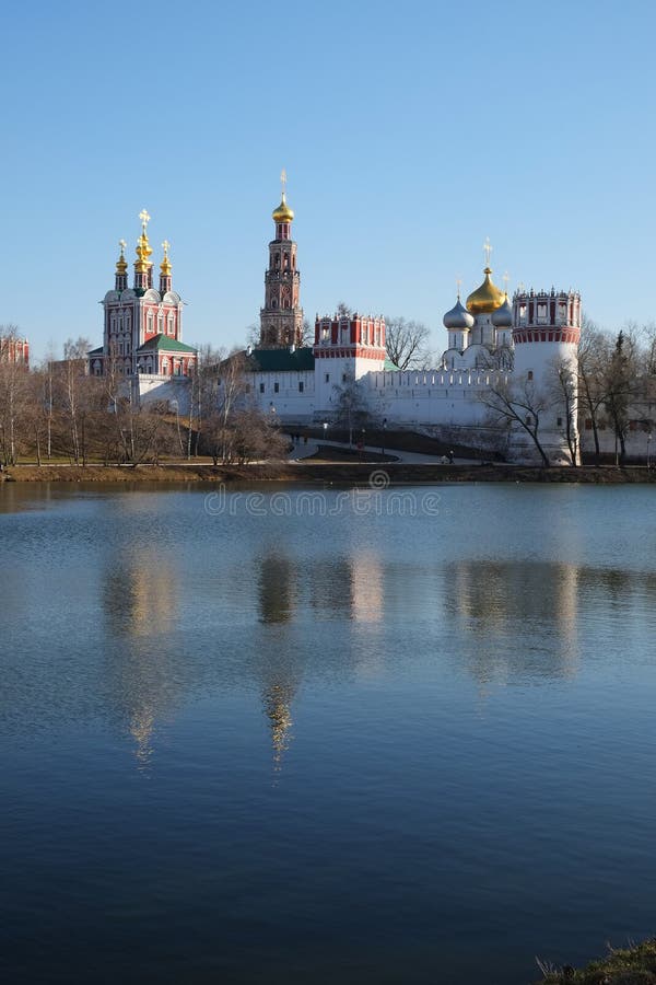 Novodevichiy Convent in Moscow Stock Photo - Image of dome, monastery ...