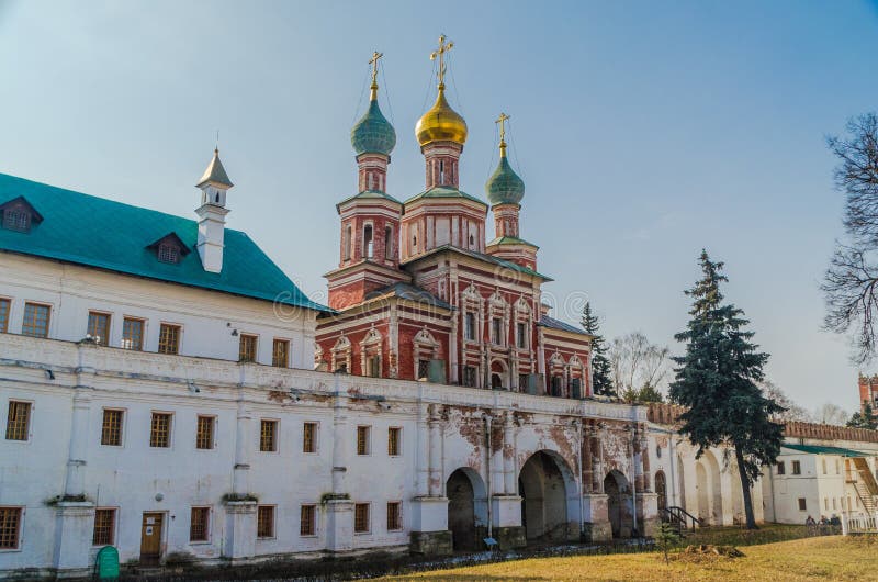 In novodevichiy monastery stock image. Image of russian - 40260957