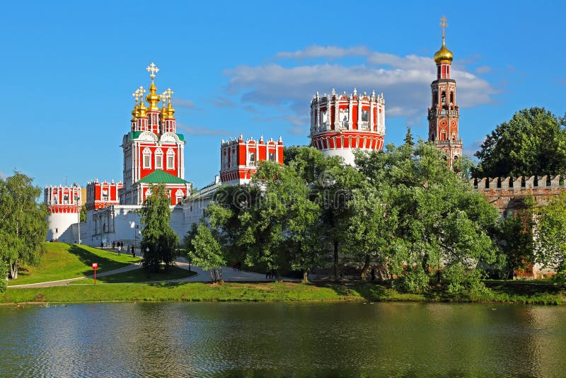 Novodevichy Convent in Moscow. Stock Photo - Image of church, cathedral ...