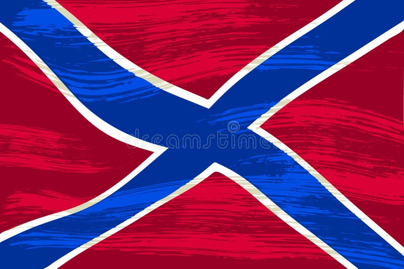 Flag of Novorossiya and Georgievsky Ribbon Stock Vector - Illustration ...