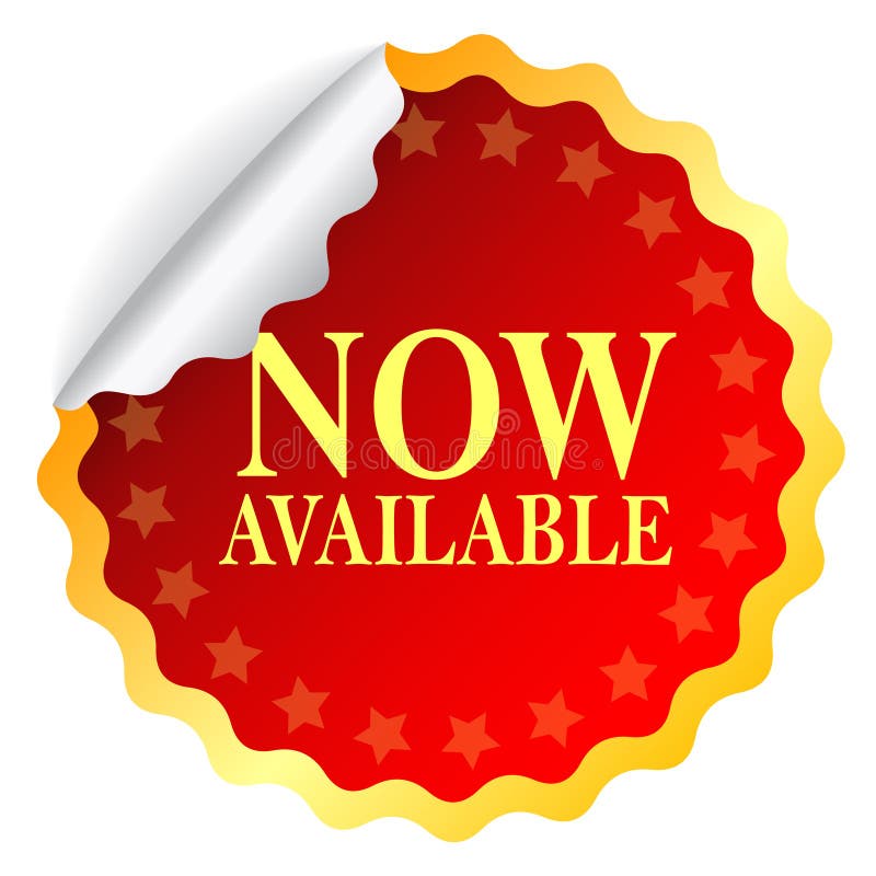 Available now icon stock illustration. Illustration of glass - 22376467