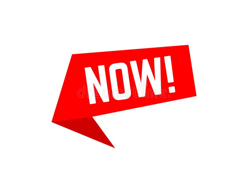 Now with Bubble Sign,Now Tag Sign Stock Vector - Illustration of ...