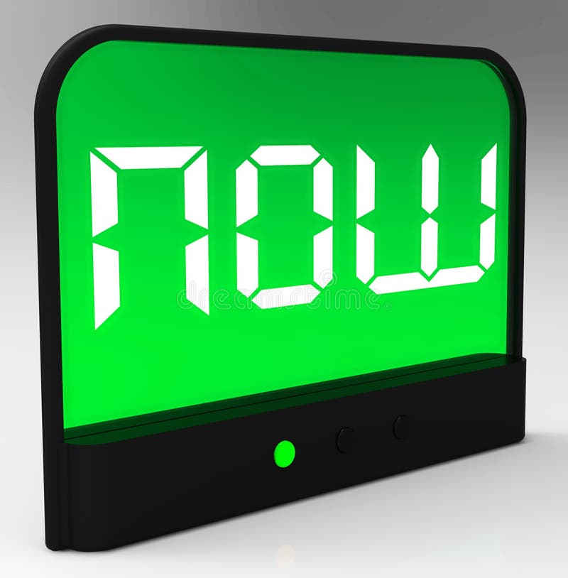 Act Now Shows Urgency To React Stock Illustration - Illustration of ...