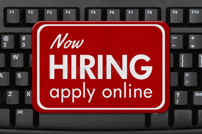 We are hiring apply now stock image. Image of employment - 52096185