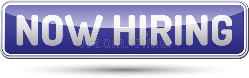 Now Hiring Button - Glossy Button with Shadow Stock Vector ...