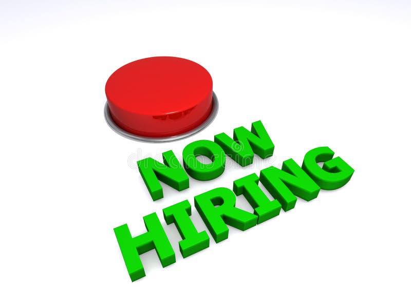 We`re Hiring Buttons stock vector. Illustration of recruiting - 199092023