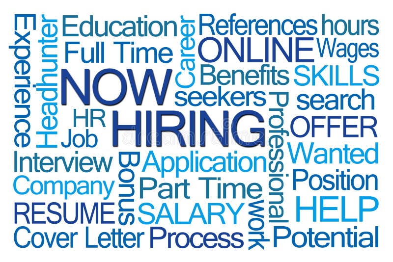 Now Hiring Part-time Hanging Red Sign Stock Illustration - Illustration ...