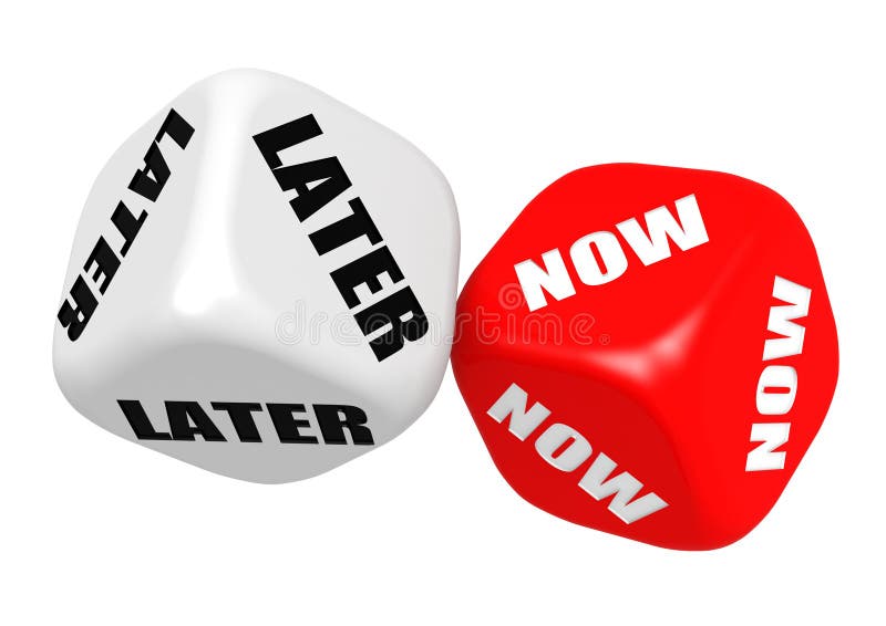 Do it later stock illustration. Illustration of late - 34979925