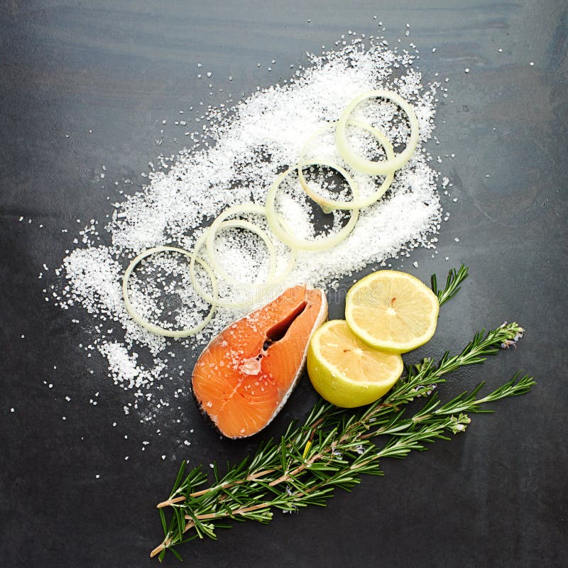 Now that Looks Delicious. High Angle Studio Shot of Delicious Fish ...