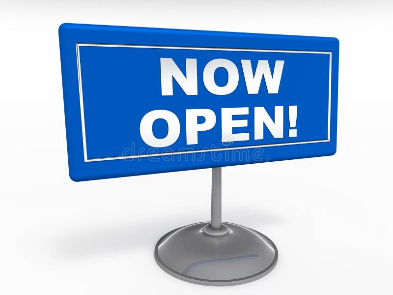 Now open stock illustration. Illustration of business - 26715139