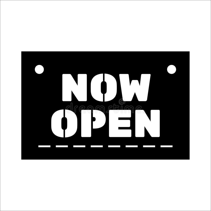 Now Open Sign Vector Design Stock Vector - Illustration of design ...