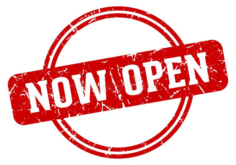 Now Open Red Stamp Stock Illustrations – 890 Now Open Red Stamp Stock ...