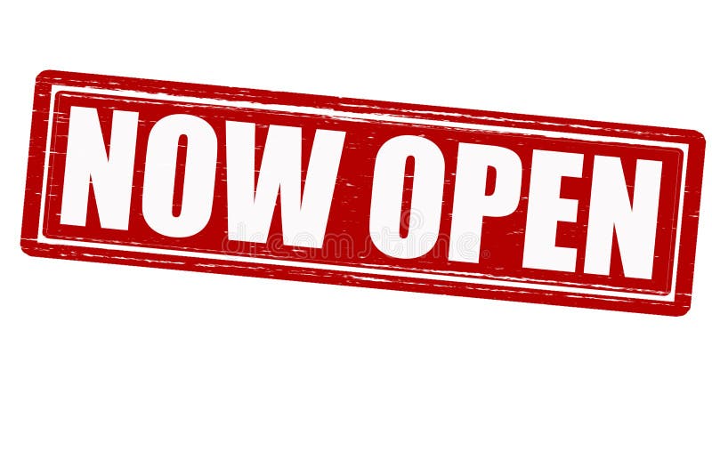 Now open stock illustration. Illustration of stamp, start - 109896225