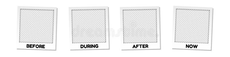 Before, during, after and Now Picture Template Concept - Vector ...