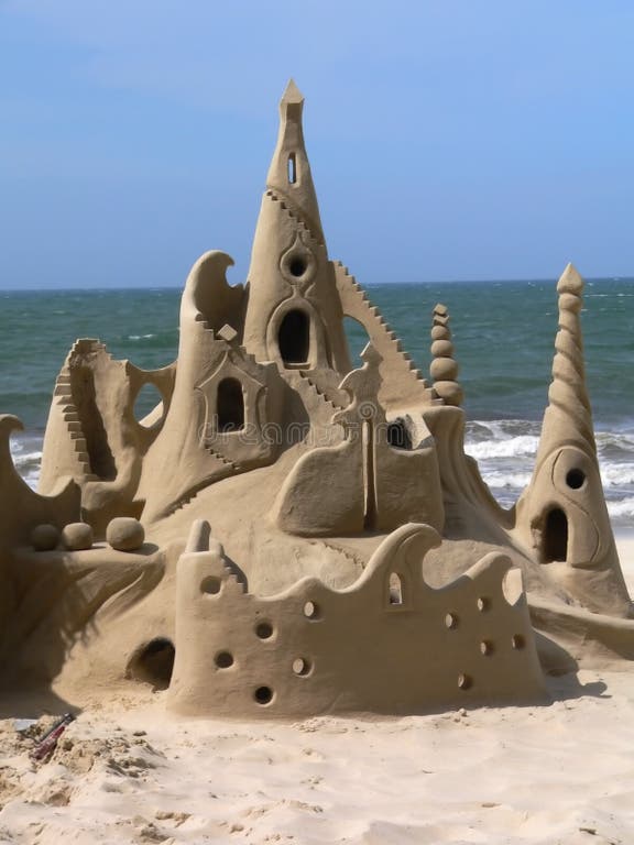 Now that S a sandcastle! stock photo. Image of beach, artwork - 1274464