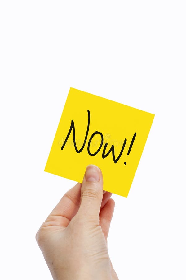 Stickies/Post-it Notes: Do it Now! Stock Image - Image of motivation ...