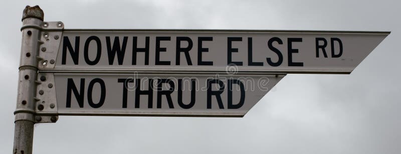 Nowhere Rd editorial stock photo. Image of road, metaphor - 13004823
