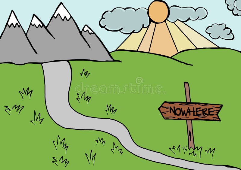 Nowhere stock illustration. Illustration of rays, sketch - 39012350