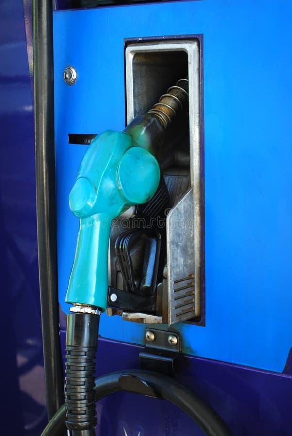 Nozzle blue stock photo. Image of fuel, nozzle, fueling - 28260710