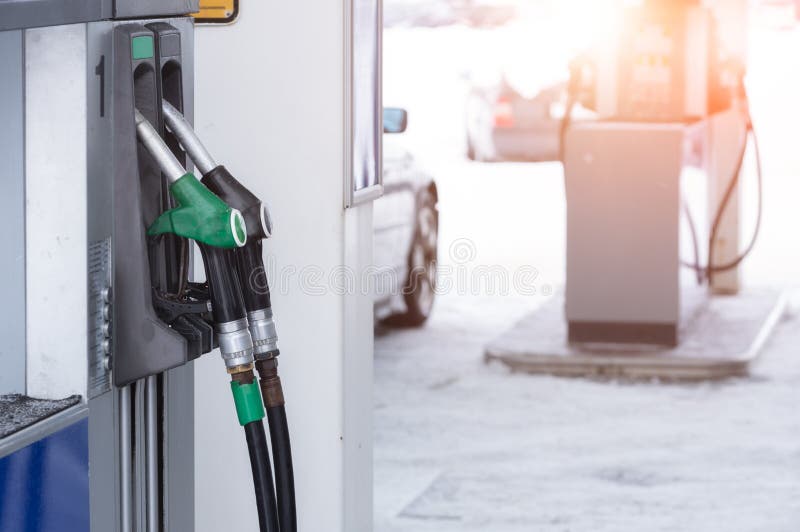 Nozzle for refueling stock image. Image of consumer - 172710817