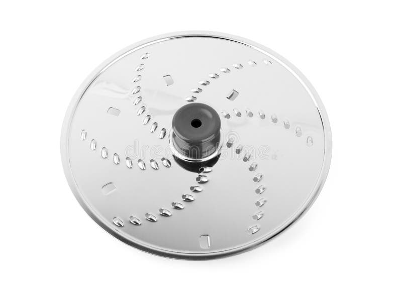 Food Processor Isolated on White Background. Modern Stainless Steel ...