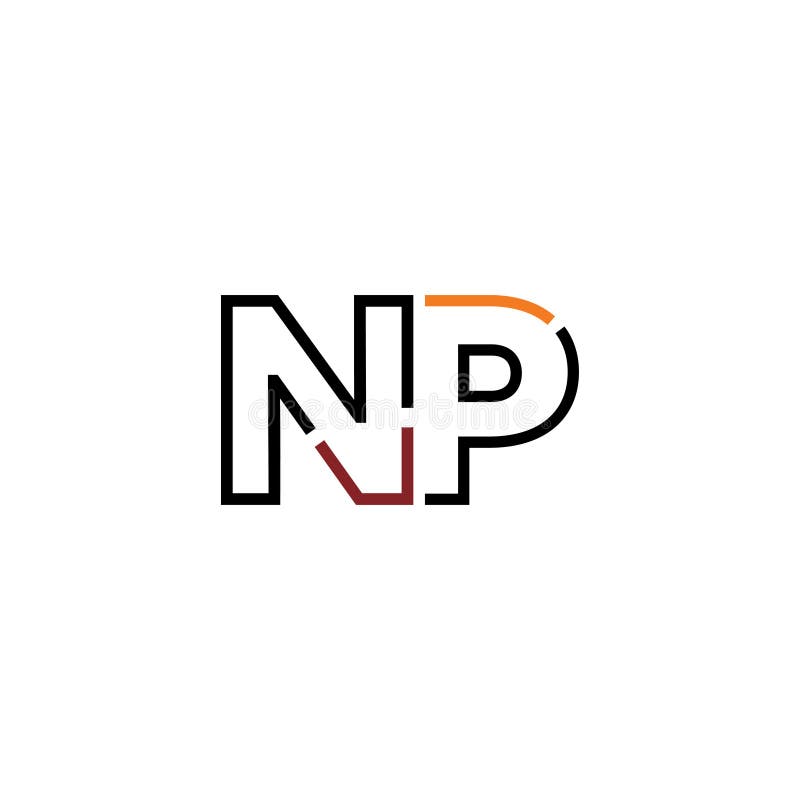 Np N P Colorful Alphabet Letter Logo Icon Template Vector Stock Vector ...