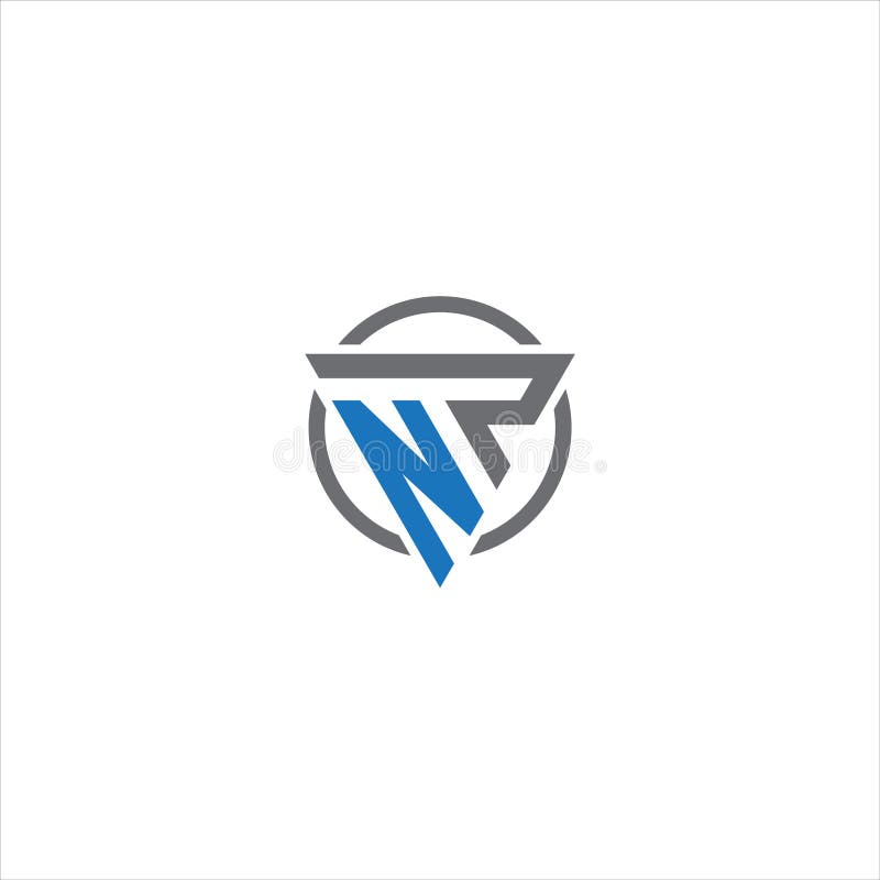 NP Letter Monogram Initial Flat Unique Modern Flat Abstract Logo Design ...
